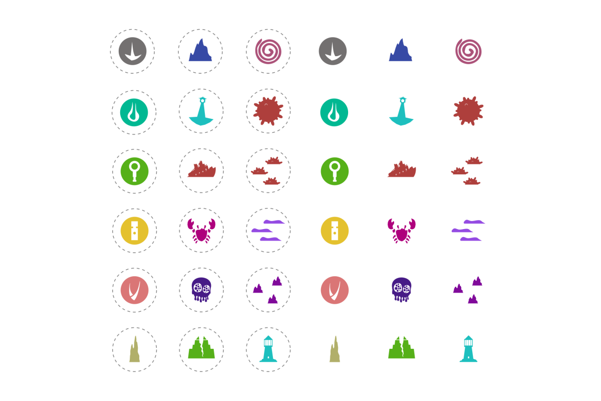Иконки для Укрытого моря (VTT-token pack)